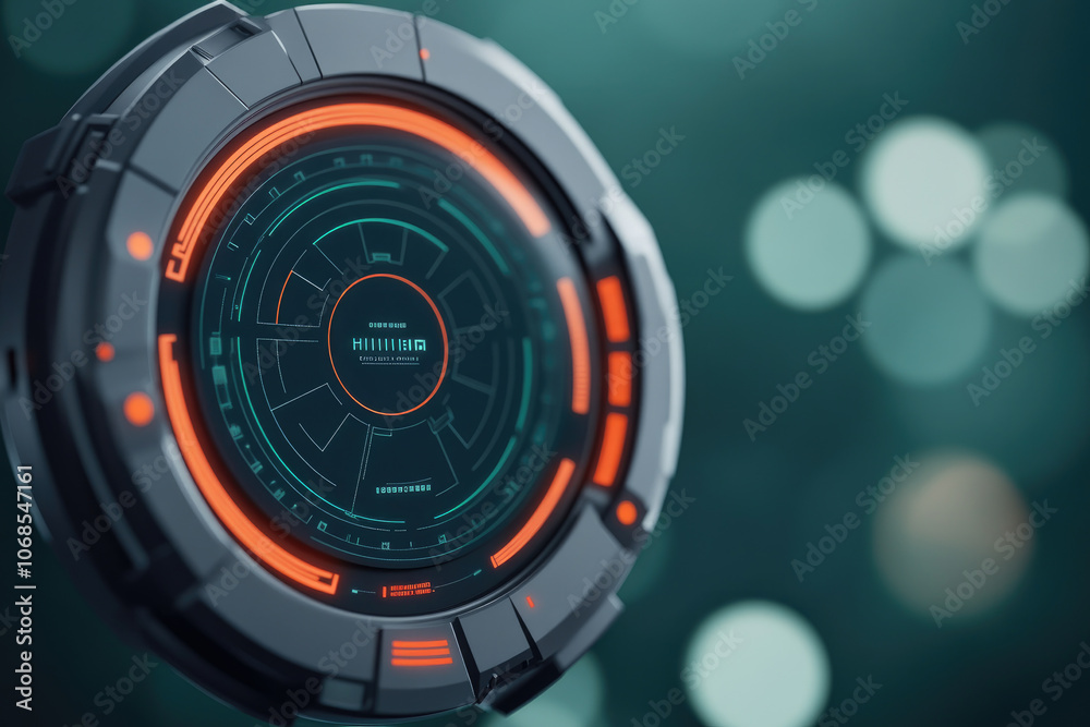 Futuristic User Interface Elements, comprehensive digital HUD ...