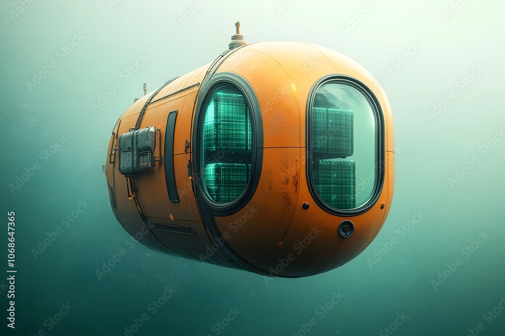 Poster Conceptual of autonomous hydrodynamic cargo submarines operating ...