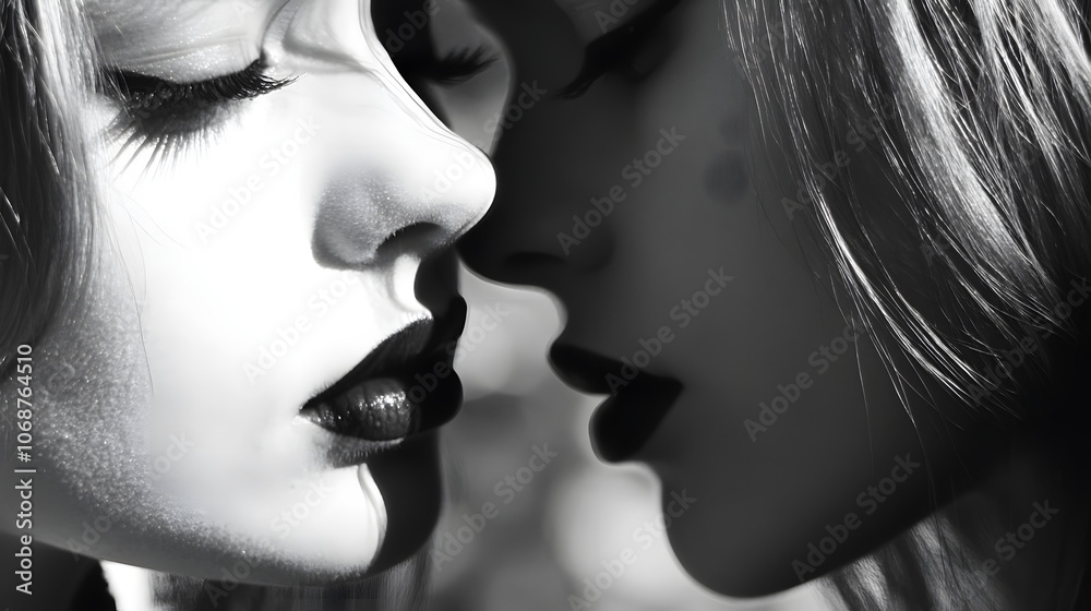 Two Identical Twins, a Boy and a Girl, Sitting on a Bench and Looking ...