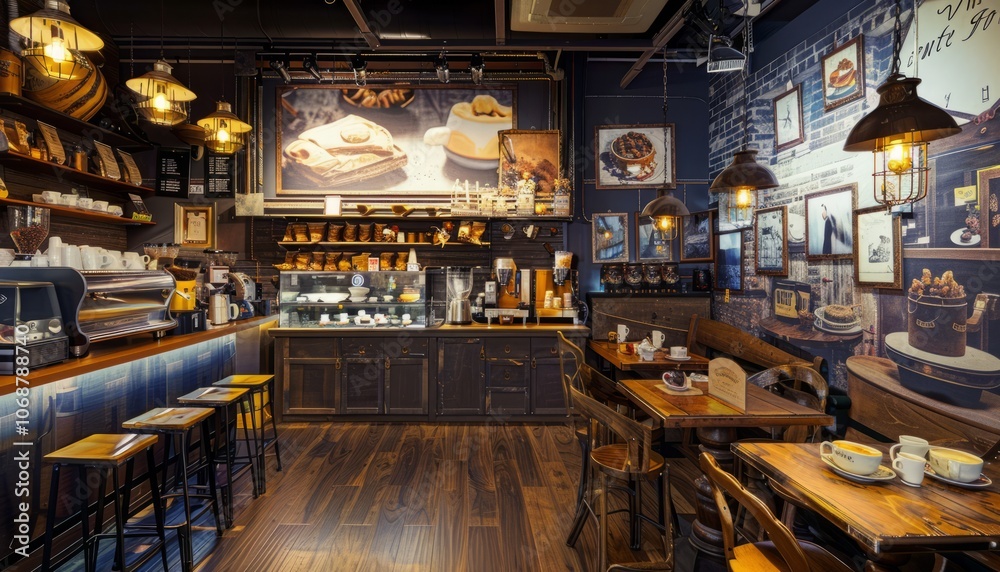 Artfully Brewed: A Visual Showcase of Our Coffee Shop Concept Stock ...