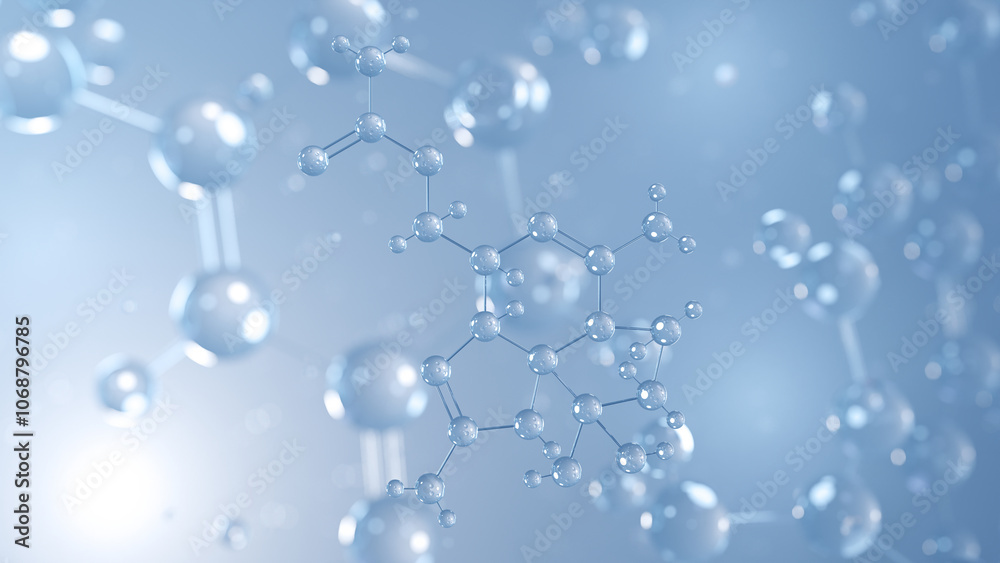 saxitoxin molecular structure 3d, neurotoxin, structural chemical ...