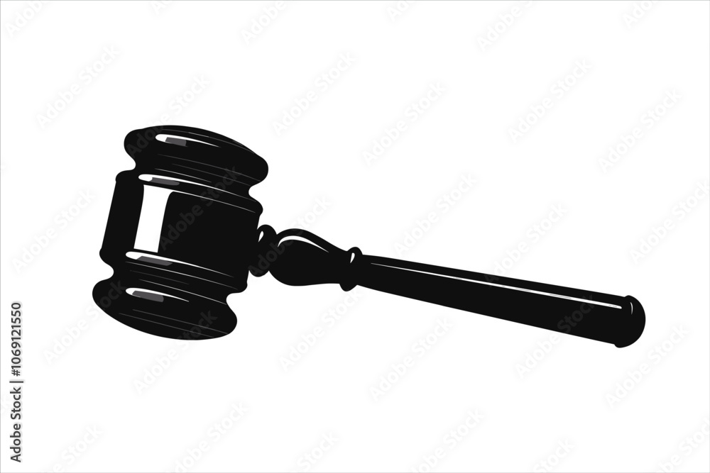 Poster Judge gavel vector, justice Judge gavel vector, judge hammer ...