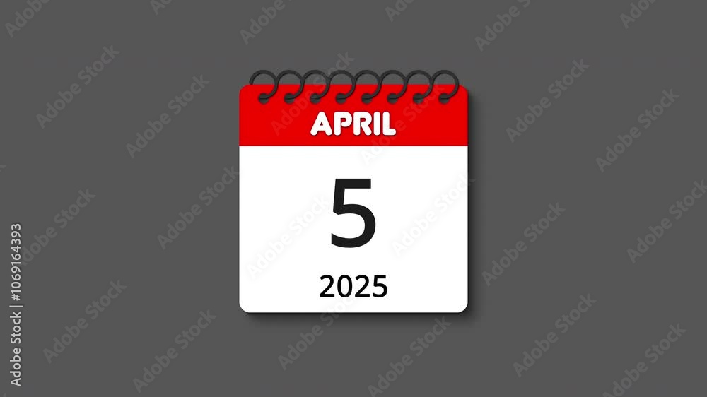 Monthly calendar with spiral ring coil binding, tear-off calendar ...