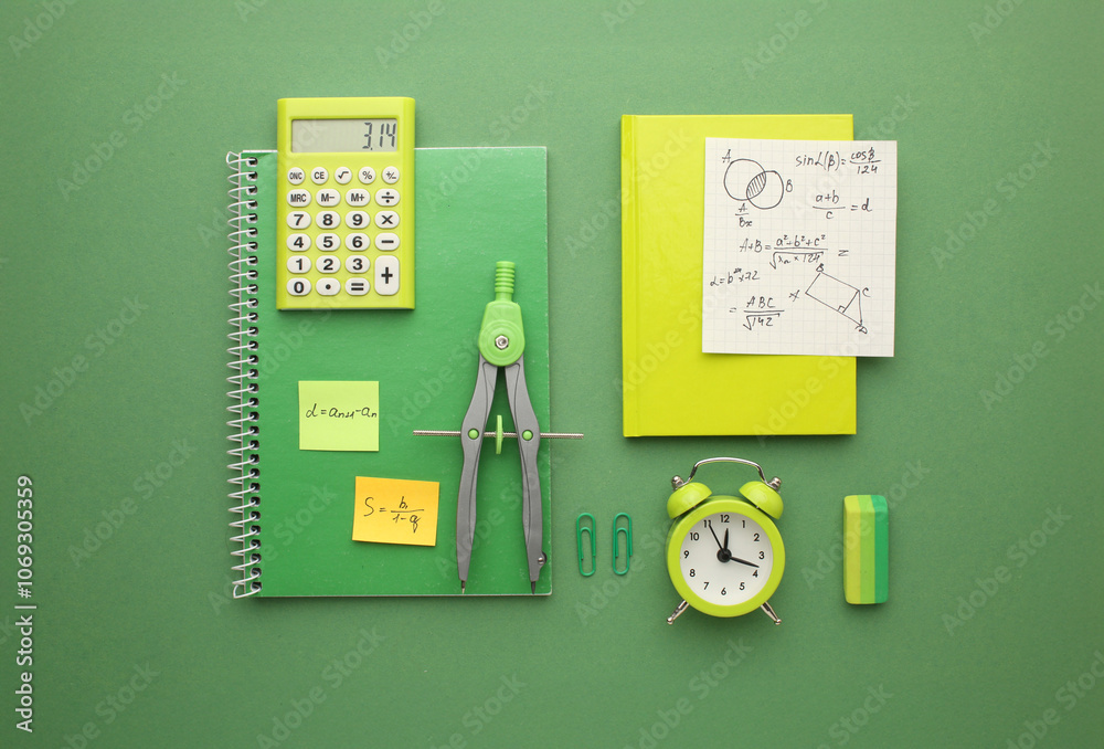 Stationery calculator ruler calculator and school cheat sheets on ...