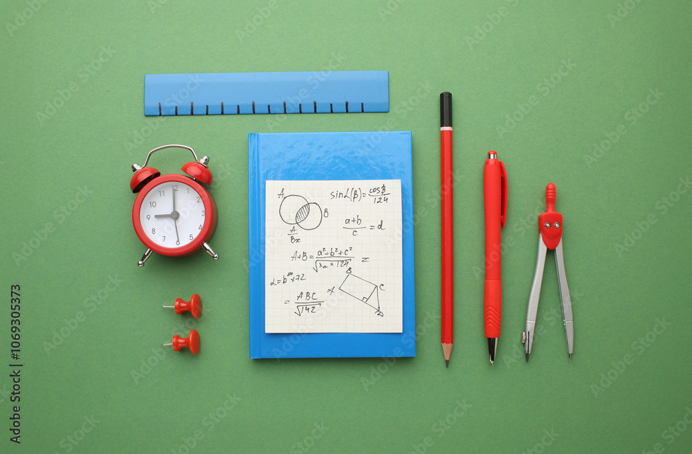 Stationery calculator ruler calculator and school cheat sheets on ...