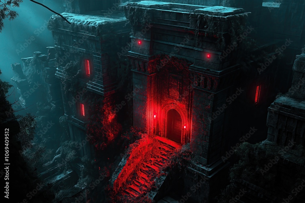 Dark Fantasy Temple Ruins Tabletop RPG Map, Mysterious Roleplaying ...