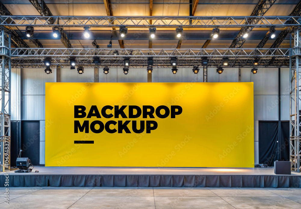 Backdrop Mockup Template Stock Template | Adobe Stock