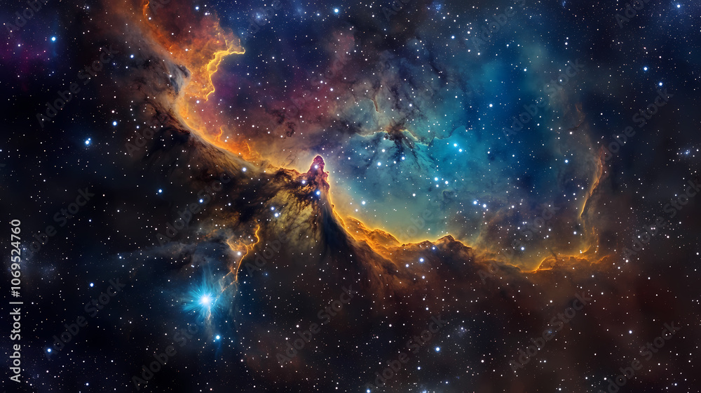 Stunning view of the gecko nebula (lbn in lacerta - a detailed ...