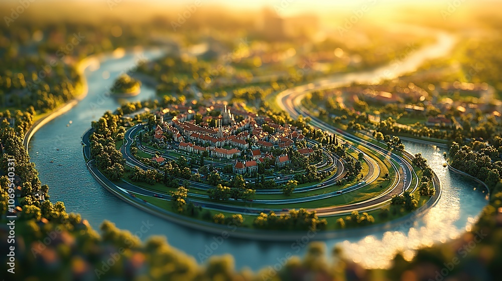 A decorative map of the Hungaroring track layout, designed as poster ...