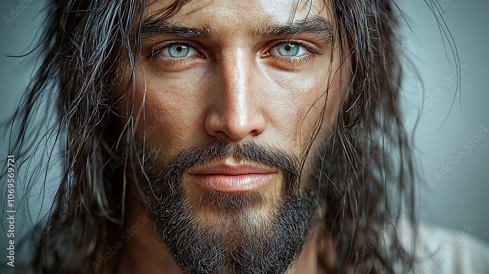 The Portrait of Jesus Christ Generative AI is a stunning digital ...