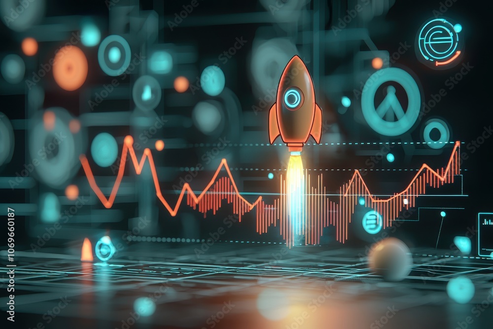 Boost your future growth with futuristic finance strategies featuring a ...