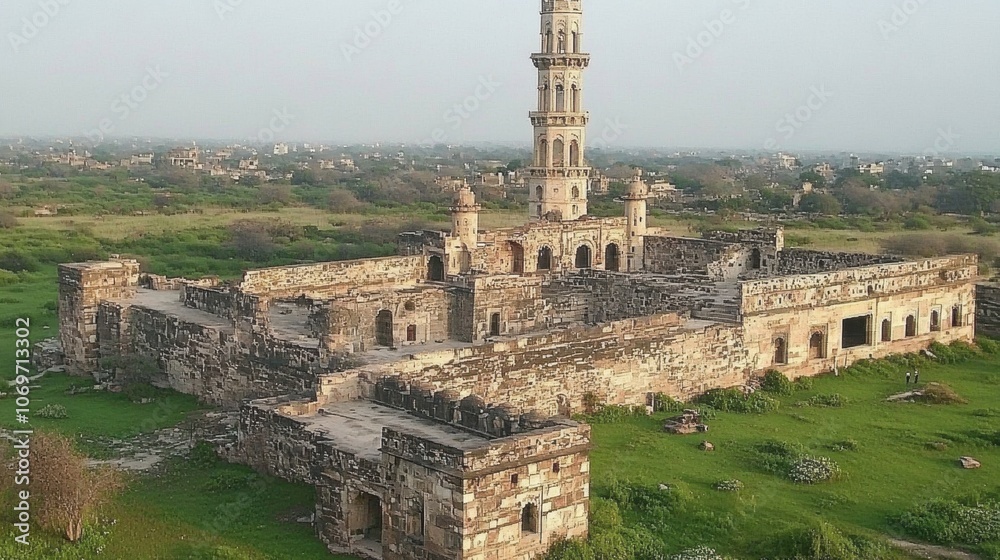 A stunning view of the ancient Chittorgarh Fort, highlighting its ...