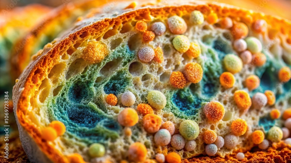 Close-Up Micrograph of Bread Mold: A Fascinating Exploration of Fungal ...
