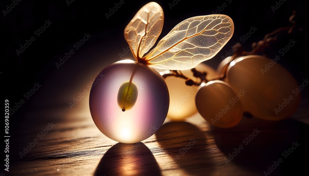 Genetically Modified Grapes. Conceptual image capturing the ...