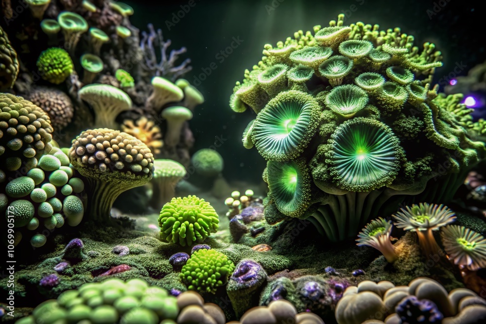 Surreal Underwater World Featuring Wilsoni Coral with Dreamlike Colors ...