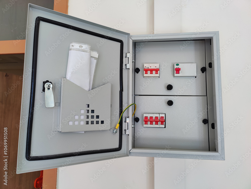 Electrical Safety Box: Organized Power Control Behind the Metal Door ...