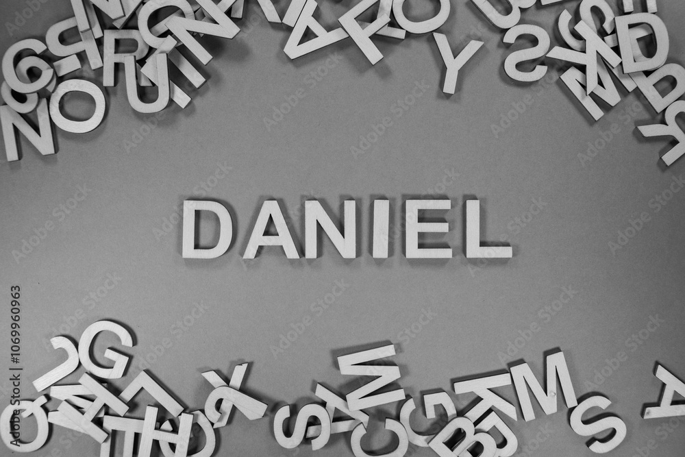 Daniel popular and modern baby boy fashion name in wooden English ...