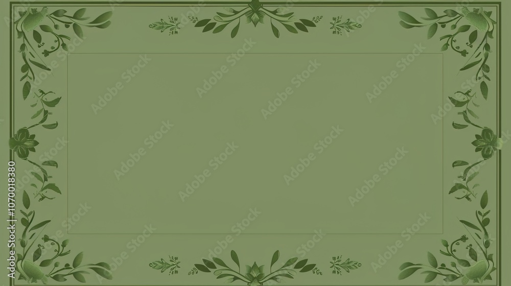 Khaki border background presents a subtle and stylish look. A charming ...