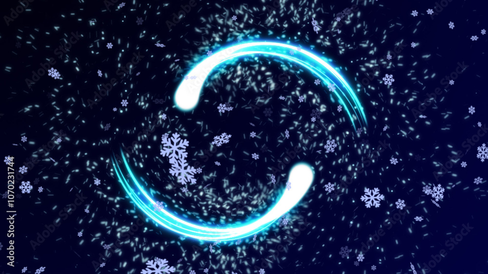 Exploding Particles Snowflakes Flare Logo Reveal 61 1:1 16:9 9:16 Stock ...