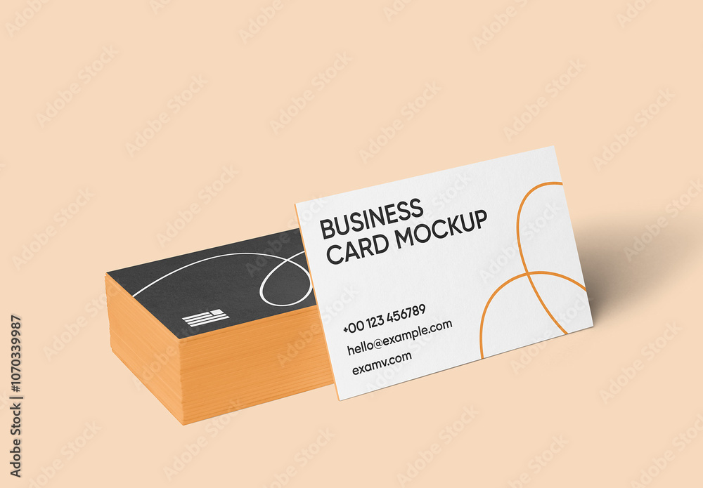Business Card Stack Mockups Stock Template | Adobe Stock
