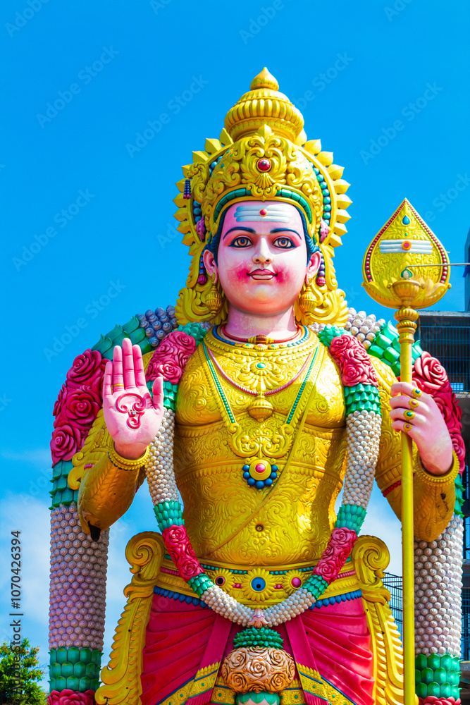 Beautiful, colorful, world tallest Lord Murugan statue at Muthu Malai ...