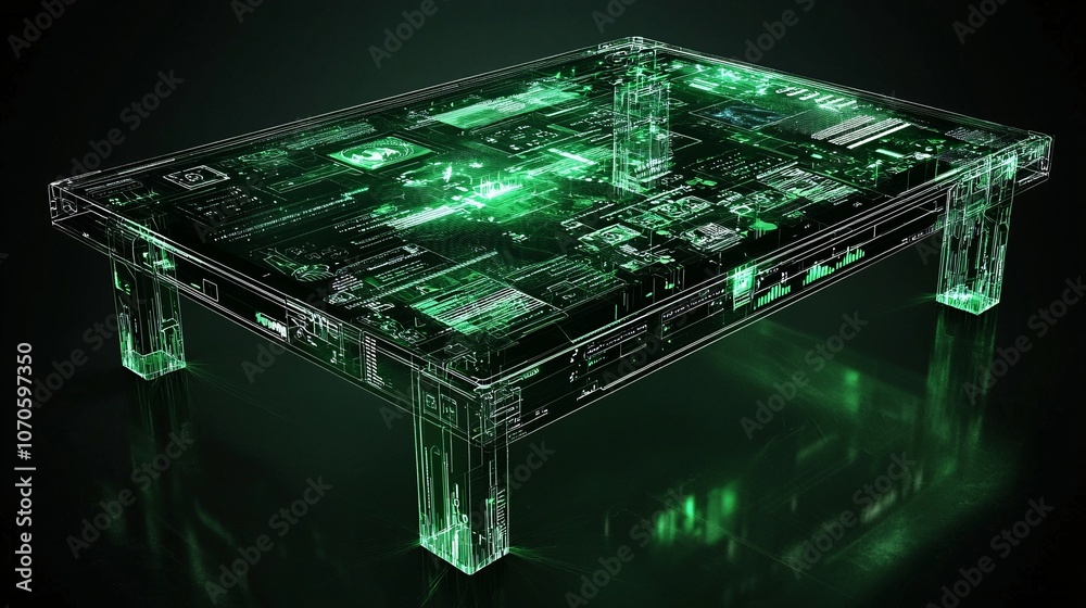 Transparent control panel in autonomous vehicle futuristic cockpit ...