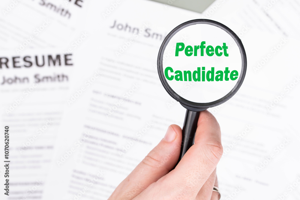 Fake mock CV (curriculum vitae) resume for John Smith, selected by HR ...