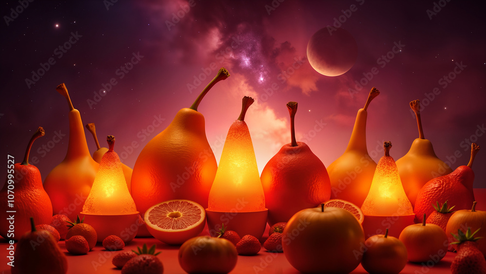 Celestial Fruits: A Visual Feast of Earthly Flavors and Cosmic Wonders ...