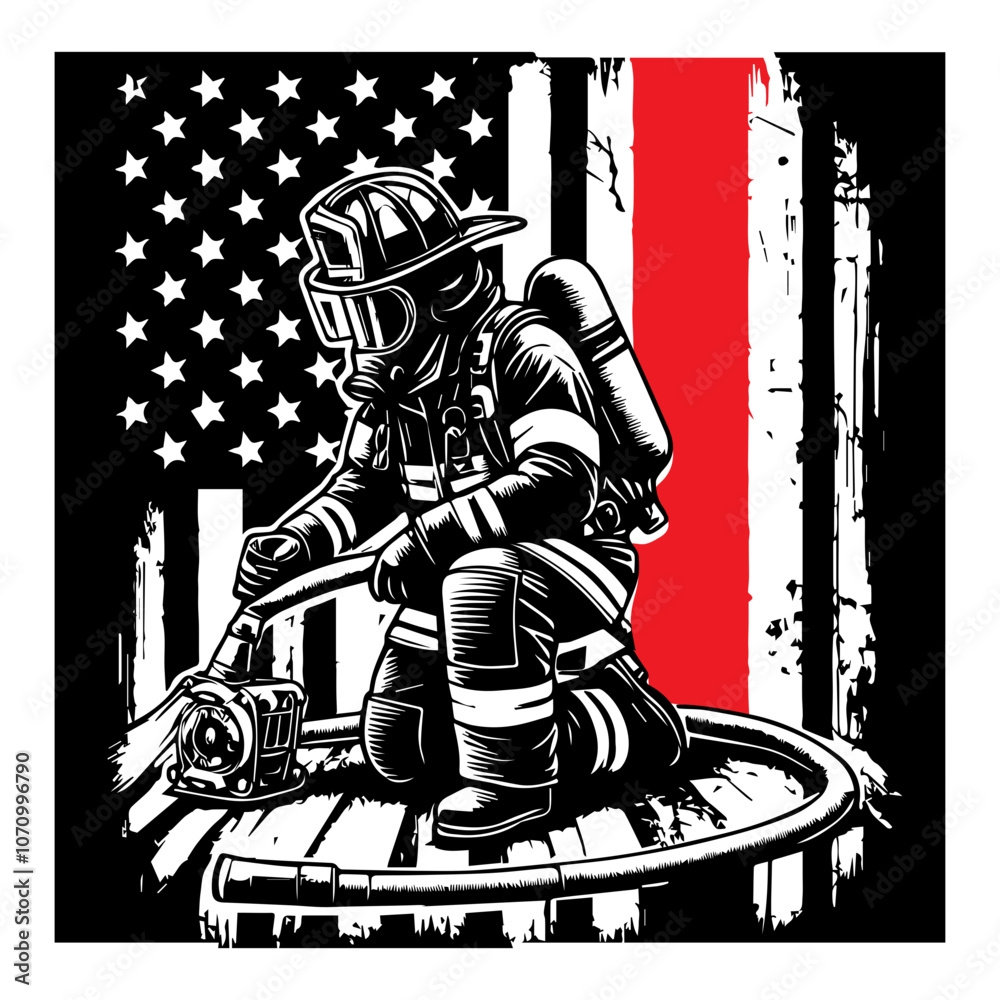 Firefighter svg png, firefighter flag svg, fireman svg, fire department ...