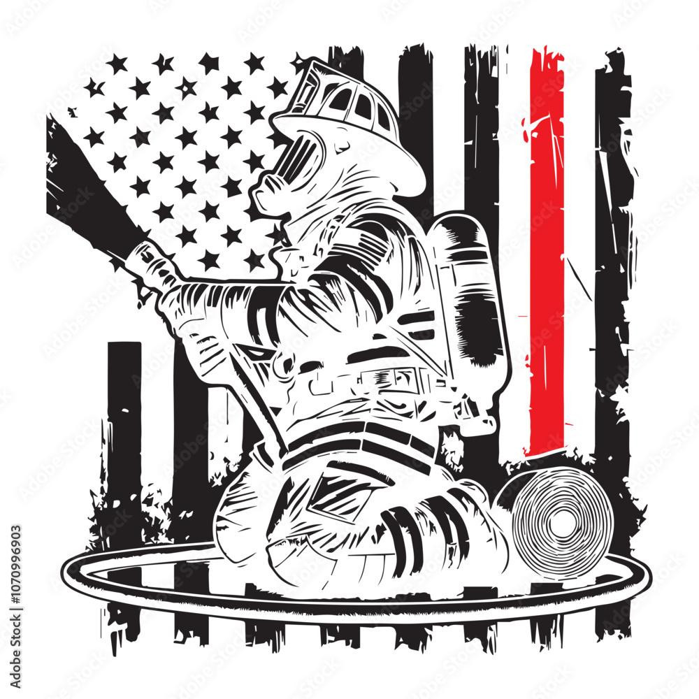 Firefighter svg png, firefighter flag svg, fireman svg, fire department ...