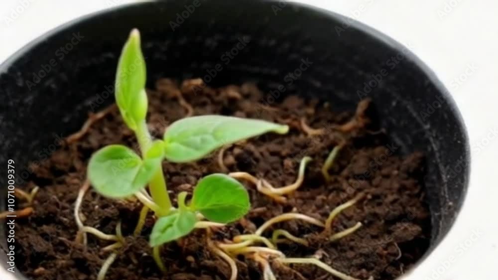 Realistic 4K Timelapse of Pea Plant Growth: From Seed to Vibrant Leafy ...