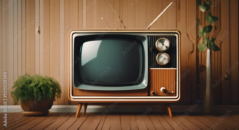 Noise Artifacts TV Lines Retro Vintage Old TV Screen Video Effect 4K ...