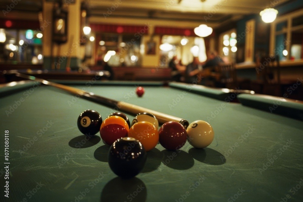 History and Evolution of Billiards in a Pool Hall Stock Photo | Adobe Stock