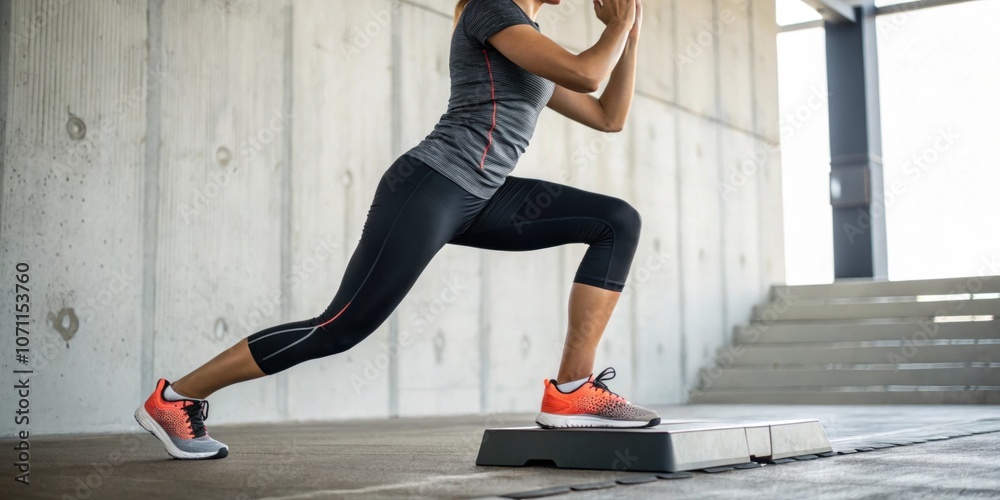 Knee Raises A closeup of knees lifting towards the chest while standing ...