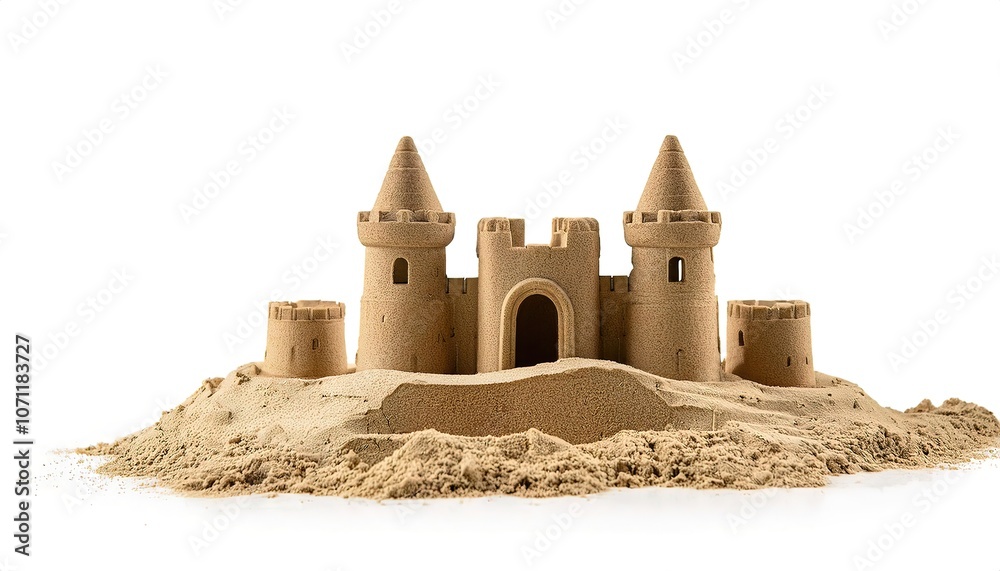 sand castle is a sculpture resembling a miniature building, often a ...
