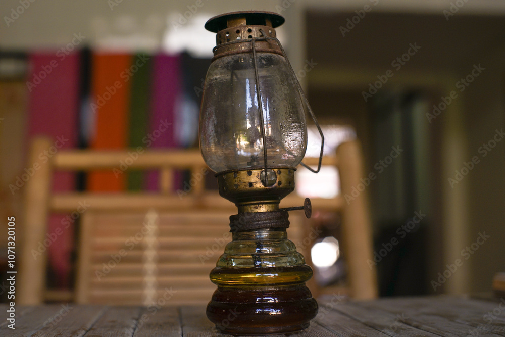 An oil lamp or American lamp is a type of lamp that glows from a ...