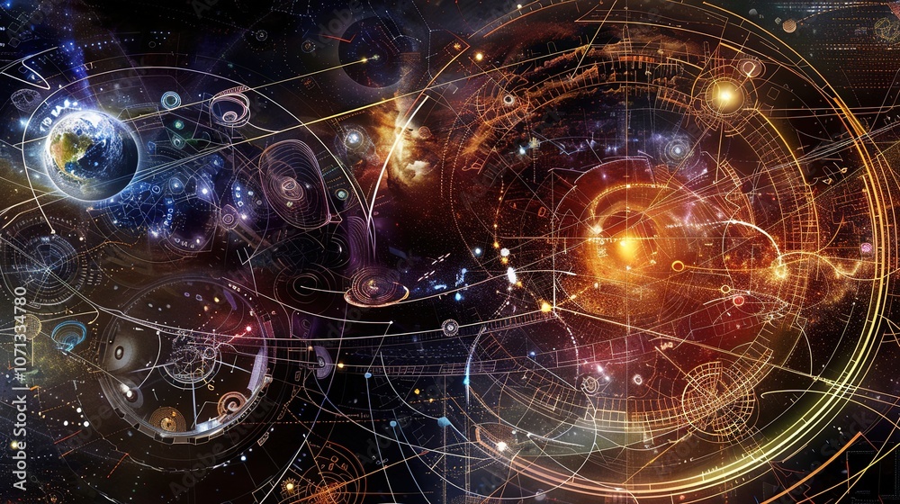 Future Universe Concept Map - a visionary and imaginative visual. The ...
