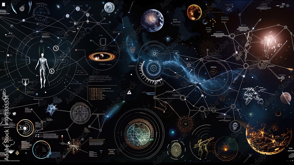 Future Universe Concept Map - a visionary and imaginative visual. The ...