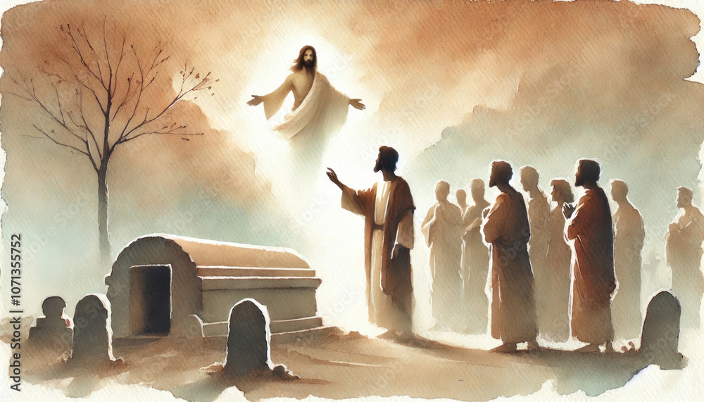 Raising Lazarus from the Dead (John 11:1–44): Jesus calling Lazarus to ...