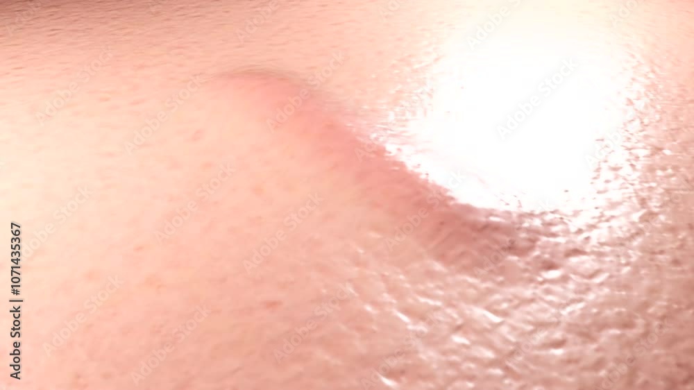 The process of slow scar healing, which returns the skin to its ...