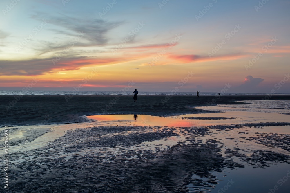 Cox's bazar beach.Cox's Bazar beach is the longest sea beaches in the ...