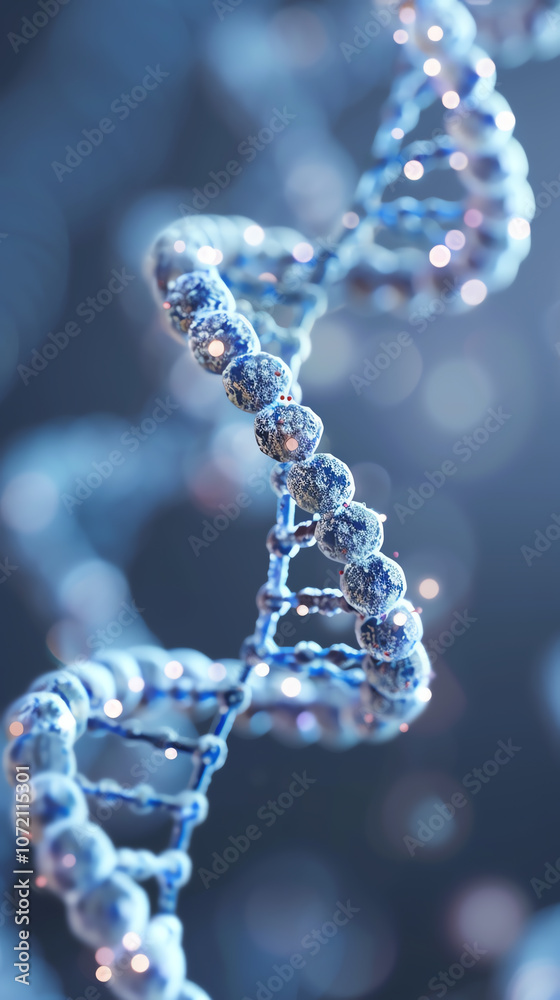 Gene expression alterations in DNA pairs, generational chart displayed ...