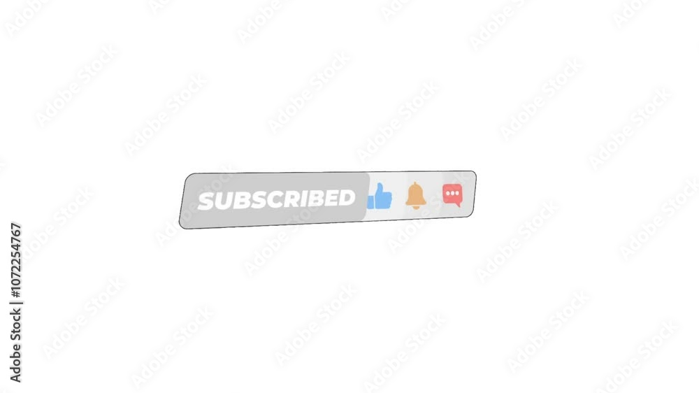 Looping animation of the text "LIKE AND SUBSCRIBE". 3d 4k. like with ...