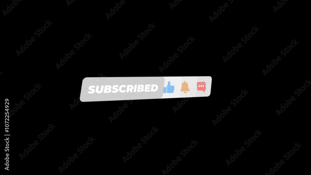 Looping animation of the text "LIKE AND SUBSCRIBE". 3d 4k. like with ...