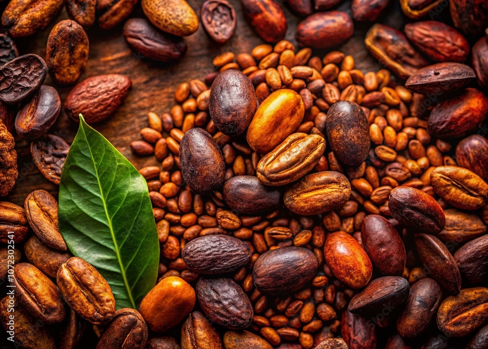 Portrait Photography of Brown Cocoa Beans Highlighting Their Texture ...