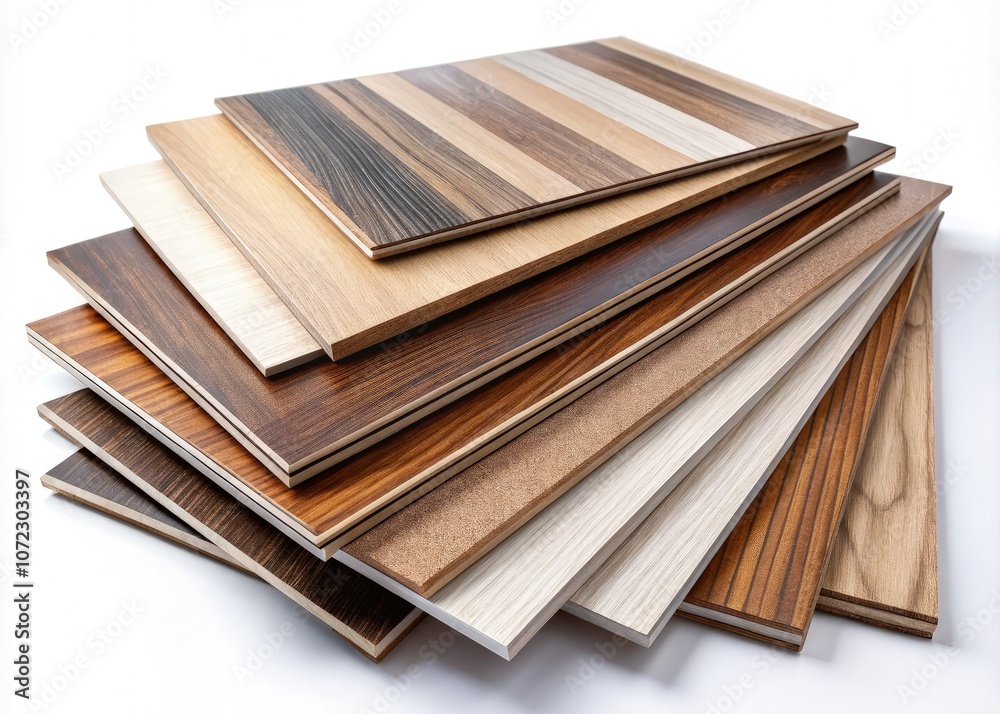 Assorted laminate textures displayed on a white background for design ...