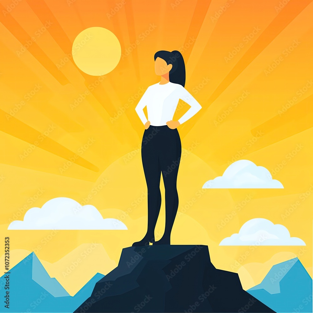 Resilient Leadership concept story of business leader with concept of ...