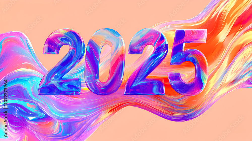 2025 wallpaper with morphing liquid shapes in pastel gradients 2025 ...