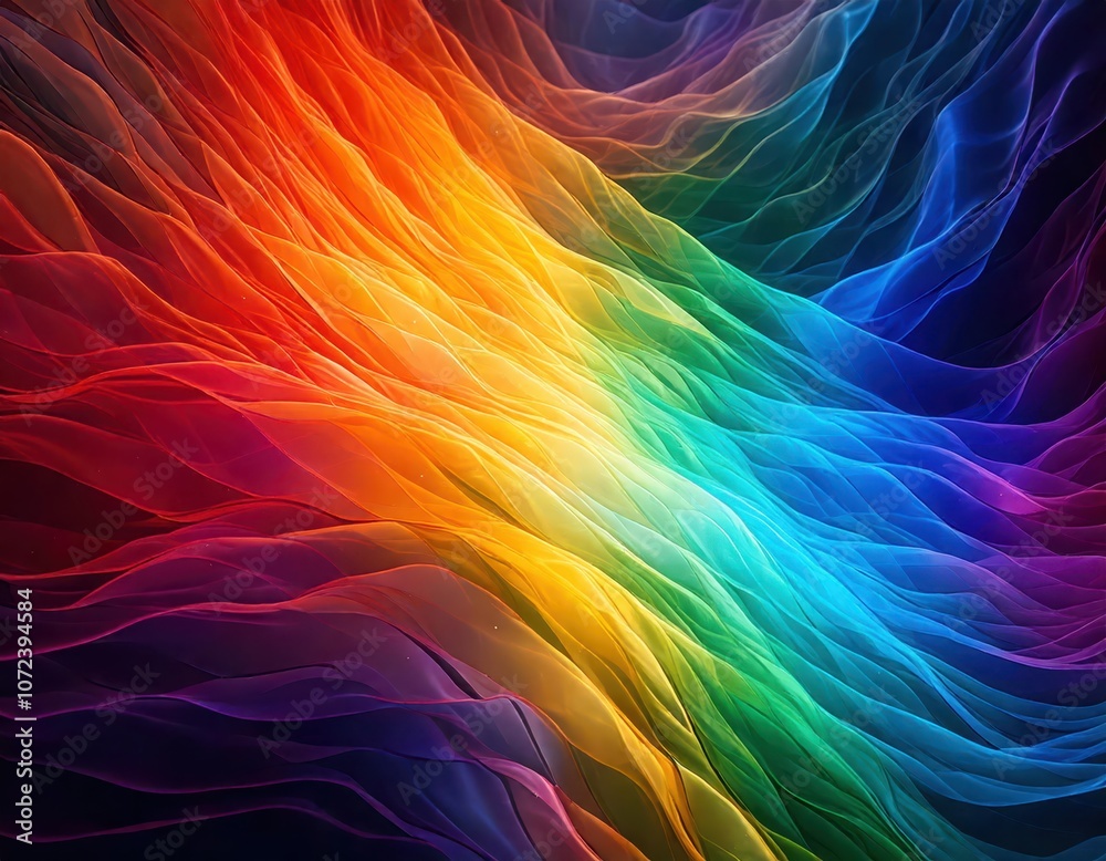 psychedelic colorful rainbow wave gradient, vibrant color motion energy ...