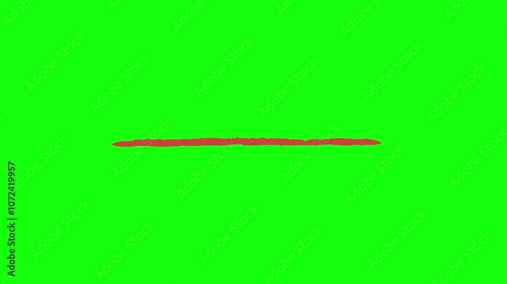 line animation. Hand drawn underline animation, isolated on transparent ...